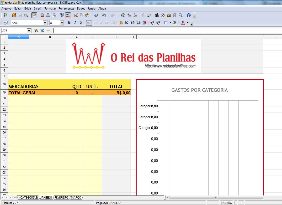 Lista De Compras Supermercado Em Excel - REVOEDUCA Lista De Compras Supermercado Em Excel - REVOEDUCA