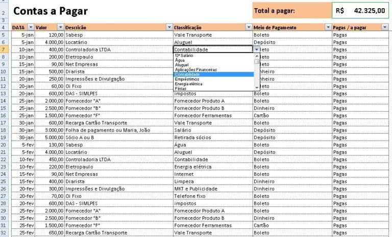 Planilha de Controle de Boletos - Boletos Vencidos, Juros e mais