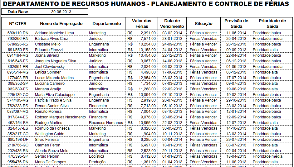 Planilha de Férias - Cálculo de Férias, Modelo de Recibo - Excel Grátis
