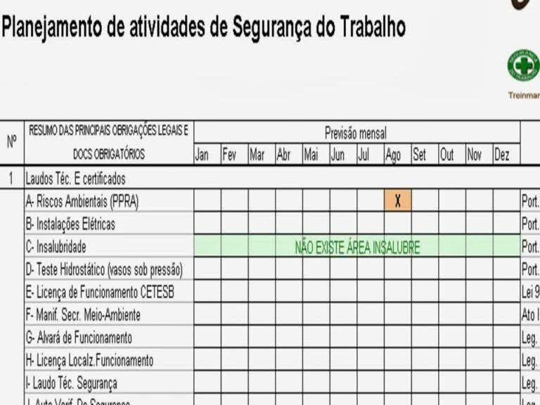 Planilha de Controle de EPI e Segurança do Trabalho - Excel Grátis